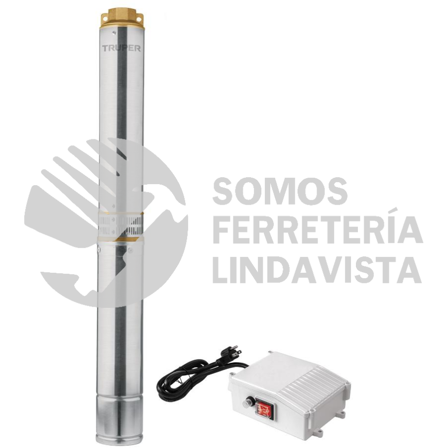 16938 BOS-1-1/2LM2 BOMBA SUMERGIBLE TIPO BALA PARA AGUA LIMPIA 1-1/2 HP TRUPER - Ferreteria ...