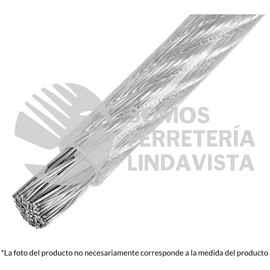 48804 CAB-1/16RX3 METRO DE CABLE RIGIDO 1/16" ACERO 7X7 RECUBIERTO PVC ...
