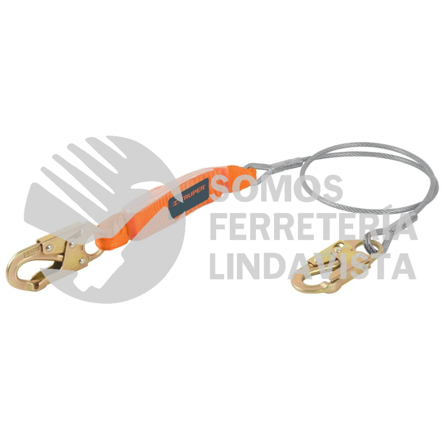 17039 CAB-5434-18-A LINEA DE VIDA 1.8 M CABLE DE ACERO ABSORBEDOR ...