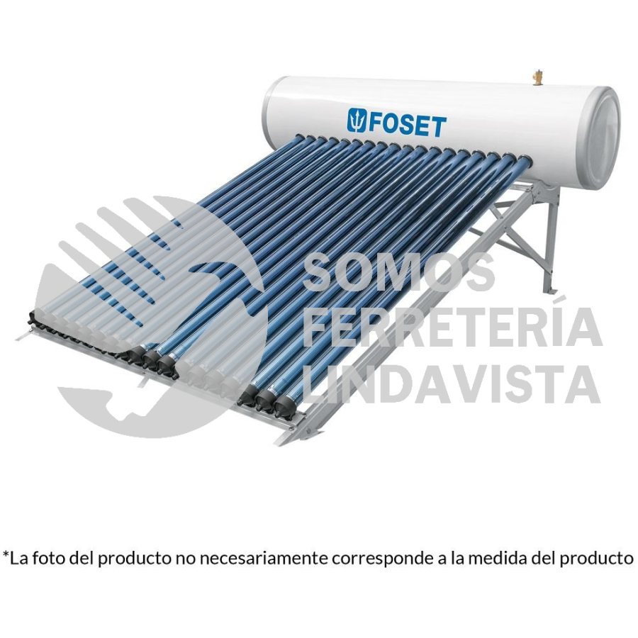 49965 CALE-12HS CALENTADOR SOLAR DE AGUA HEAT PIPE 12 TUBOS 150L 4 PERSONAS FOSET - Ferreteria ...