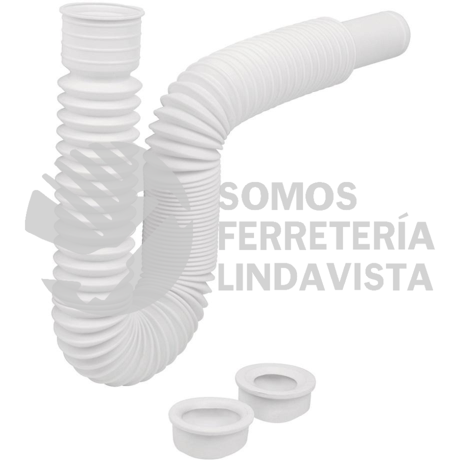 49509 CE-232 CESPOL FLEXIBLE P/LAVABO Y FREGADERO POLIPROPILENO BLANCO ...