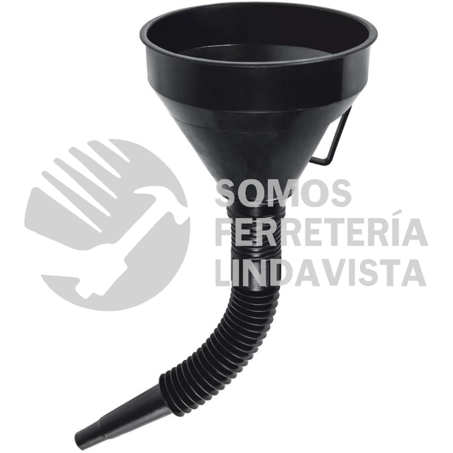 11207 EMB-50 EMBUDO PLASTICO 500 ML CUELLO FLEXIBLE CON FILTRO TRUPER ...