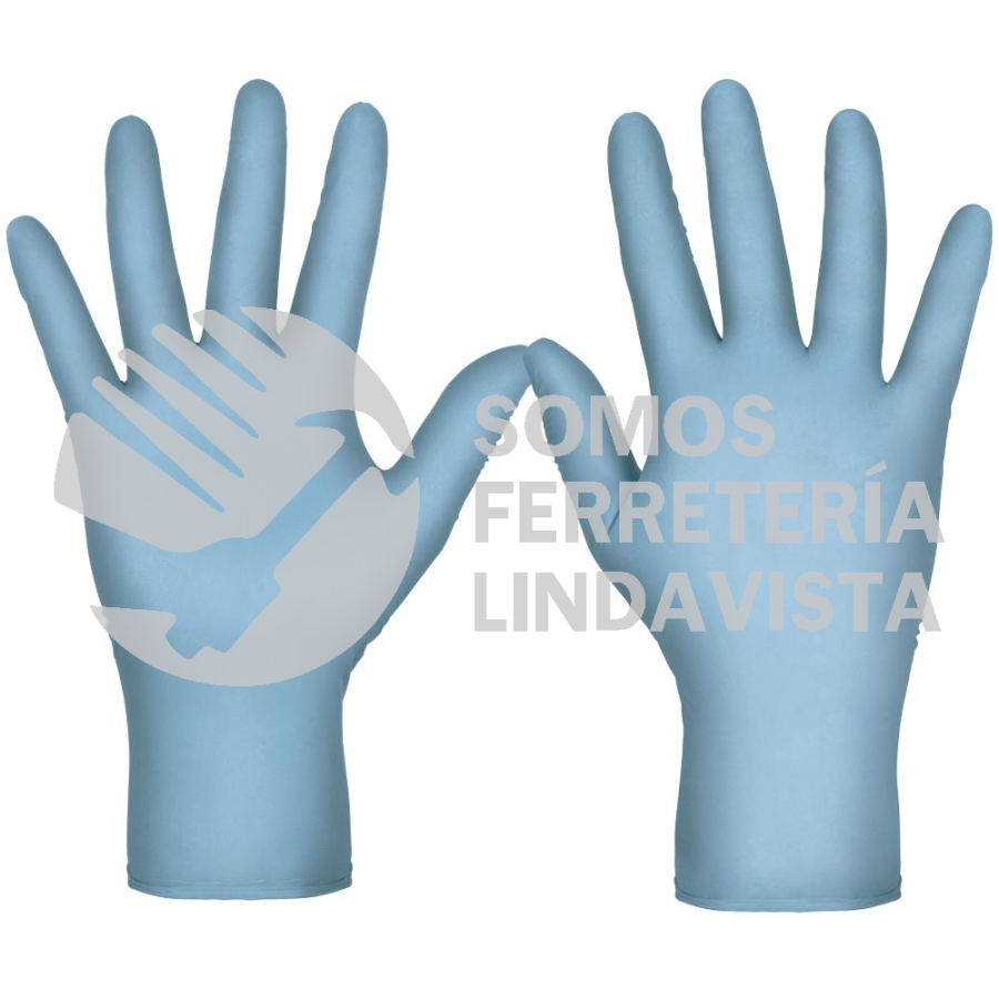 19456 GU-854A GUANTE DE NITRILO DESECHABLE AZUL EX-G CAJA 100 PIEZAS TRUPER - Ferreteria Lindavista