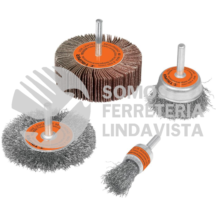 11577 JCA-4P JUEGO DE 4 CARDAS PARA TALADRO TRUPER - Ferreteria Lindavista