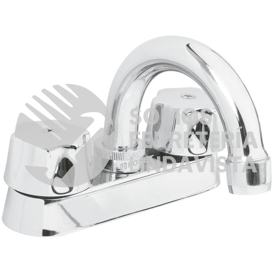 49589 M-050-C MEZCLADORA 4" PARA LAVABO CUELLO CURVO CARTUCHO ...