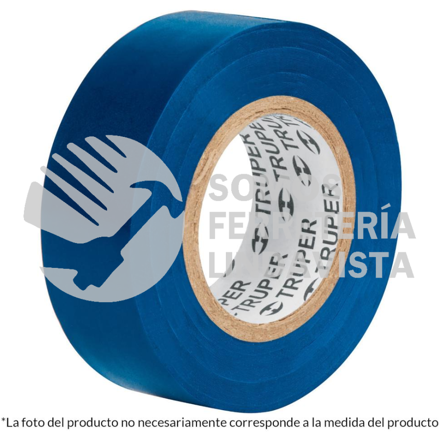 12505 M-33Z CINTA DE AISLAR DE 18 M X 19 MM AZUL TRUPER - Ferreteria ...