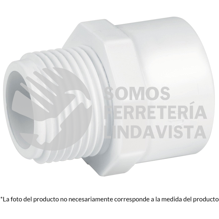 45546 PVC-615 ADAPTADOR MACHO DE PVC DE 1-1/2" FOSET - Ferreteria ...