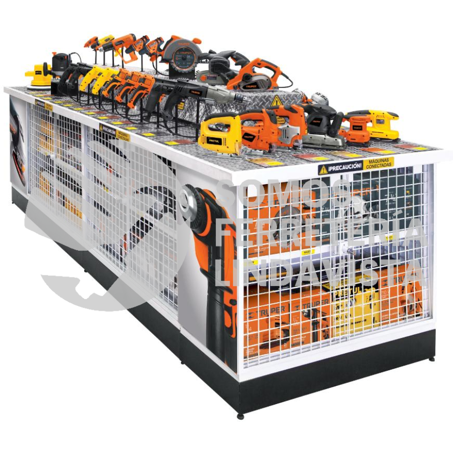 55894 SUPER-MAQ-2 MUEBLE POWER CENTER CON HERRAMIENTA ELECTRICA TRUPER ...