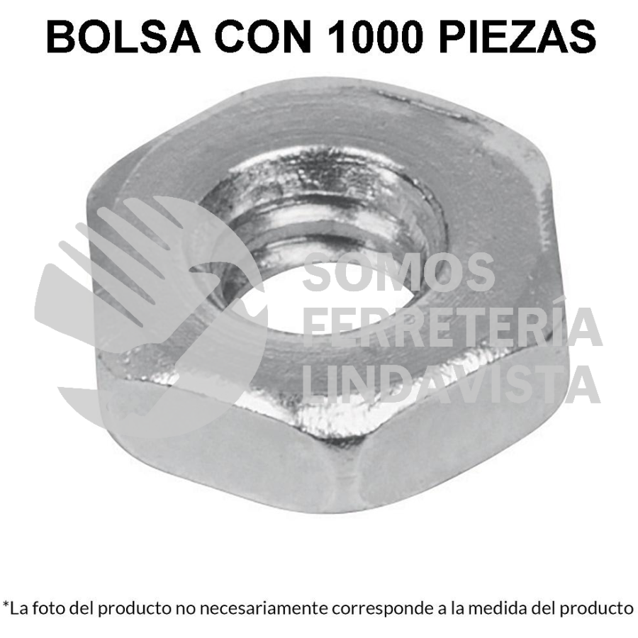 44553 TUES-1/8 BOLSA CON 1000 TUERCAS 1/8" HEXAGONALES TIPO SAKAMURA ...