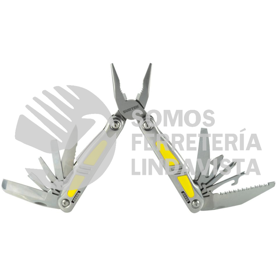 120525 PINZA MULTIHERRAMIENTA 14 EN 1 SURTEK - Ferreteria Lindavista
