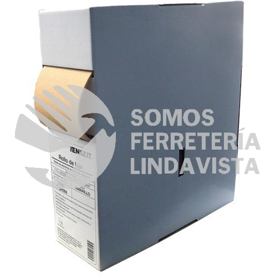 2371 ROLLO DE LIJA SOBRE HULE ESPUMA GRANO 120 (4-1/2"X984") TENAZIT ...
