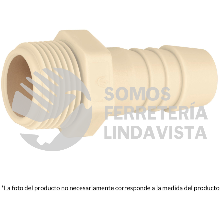 48573 CM-611 ADAPTADOR INSERCION ROSCA EXTERIOR DE 1/2" X 3/8" FOSET - Ferreteria Lindavista