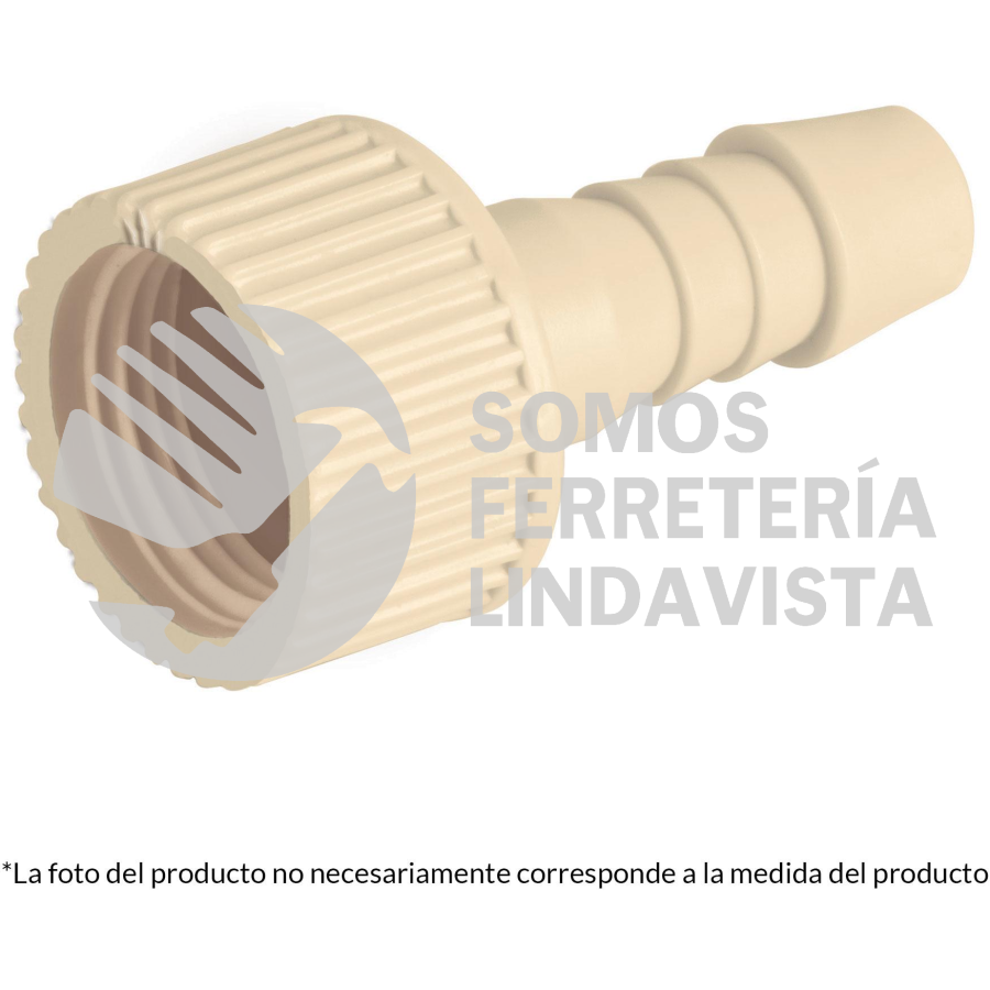 48579 CM-632 ADAPTADOR HEMBRA MOVIBLE DE POLIPROPILENO 3/4" X 3/4 ...