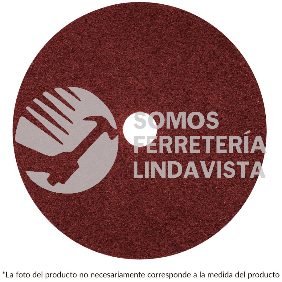 100129 DILF-724 DISCO DE LIJA DE 7" CON RESPALDO DE FIBRA GRANO 24 ...