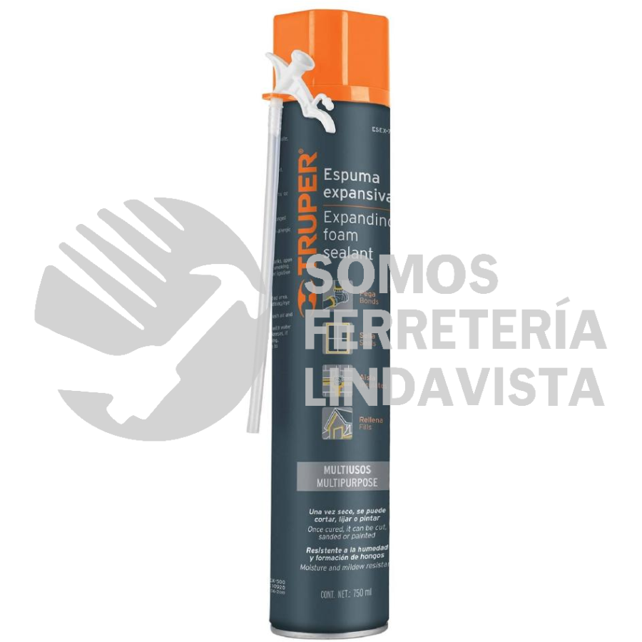 15305 ESEX-750 ESPUMA EXPANSIVA DE 750 ML TRUPER - Ferreteria Lindavista
