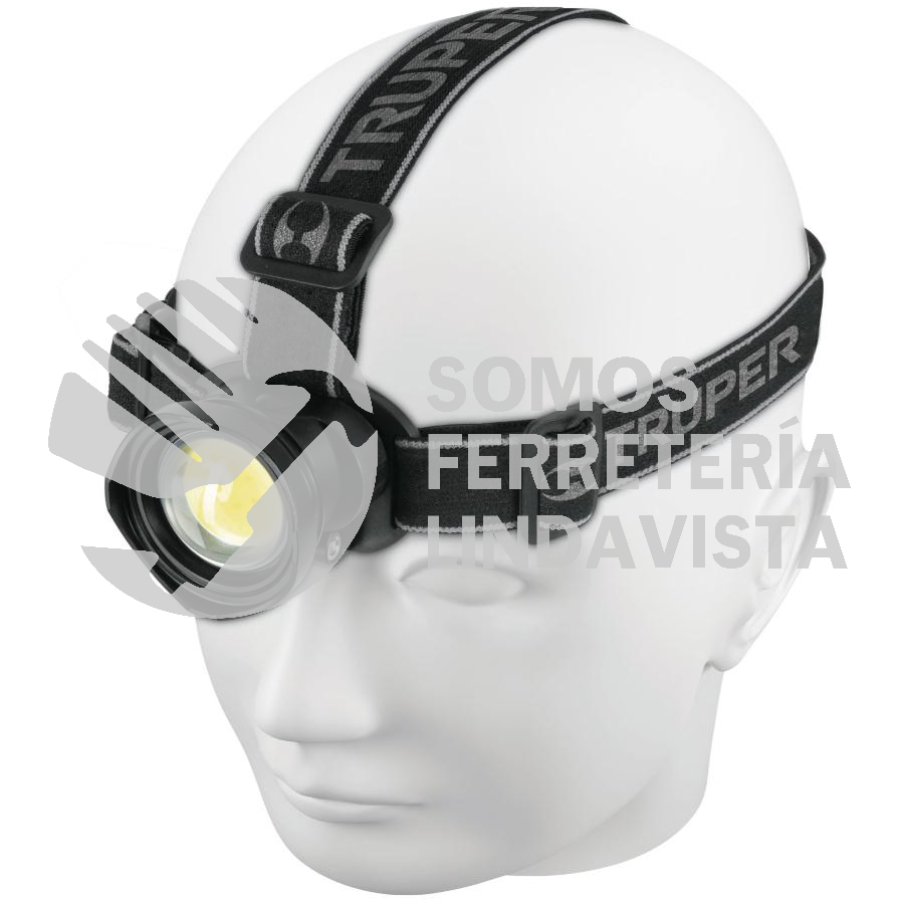 11799 LINTERNA PARA CABEZA 3 PILAS AAA 400 LUMENES 1 LED TRUPER ...