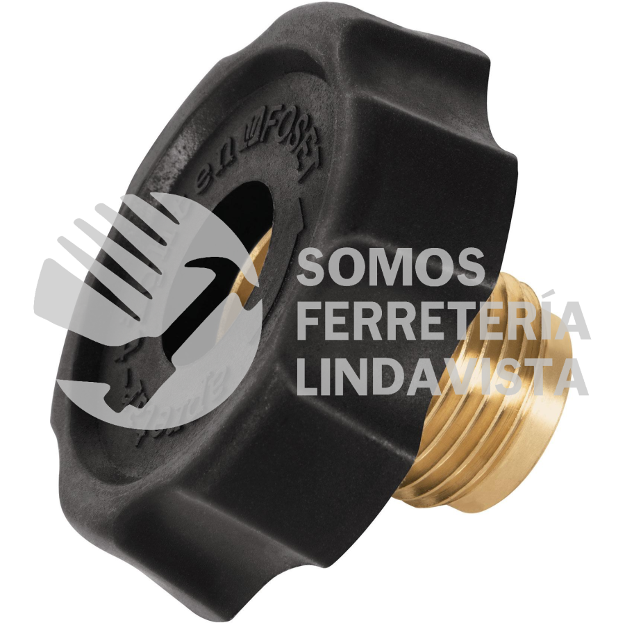 46154 TUIZ-7/8M TUERCA IZQUIERDA DE LATON 7/8" CON MANERAL PLASTICO ...