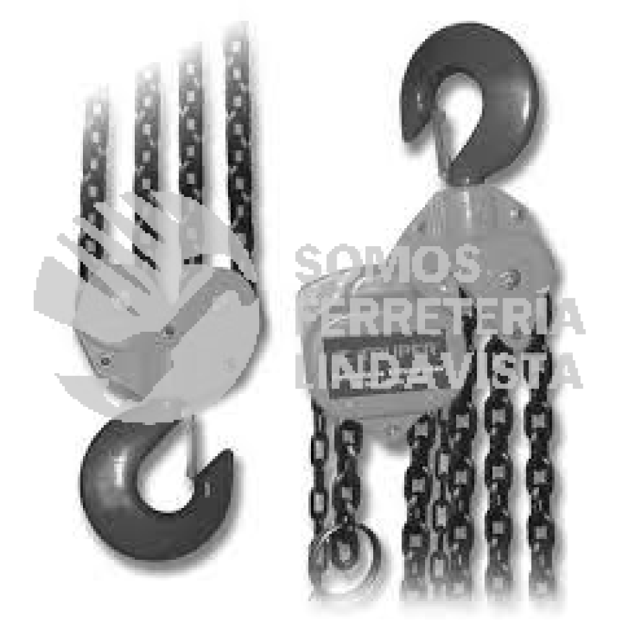 16774 POLI-3- POLIPASTO DE 3 TON TRUPER - Ferreteria Lindavista