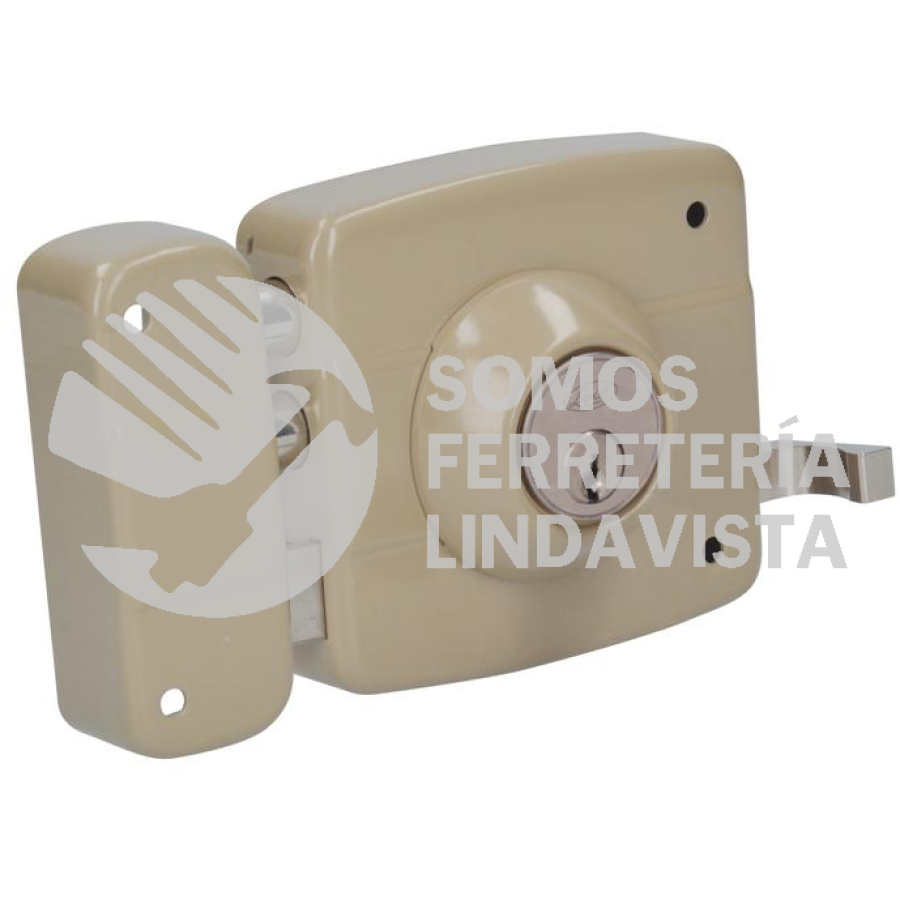 30CS CERRADURA DE SOBREPONER FUNCION INSTALA FACIL, DERECHA, 2 BULONES, LLAVE ESTANDAR, EN CAJA ...