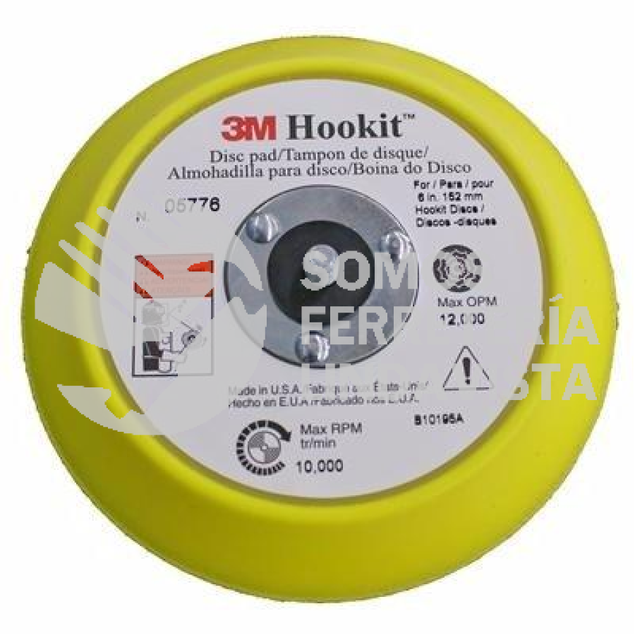05776 RESPALDO DISCO HOOKIT 6" 3M - Ferreteria Lindavista