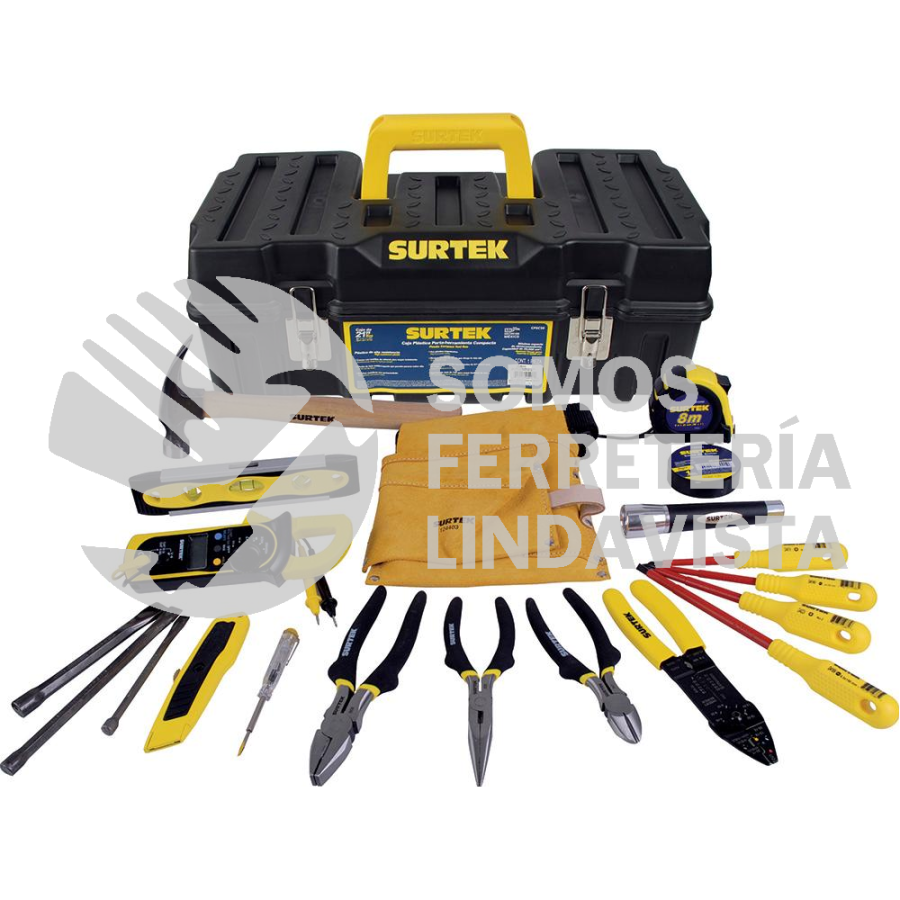 125411 JUEGO COMBINADO DE HERRAMIENTA PARA ELECTRICISTA, 21 PIEZAS ...