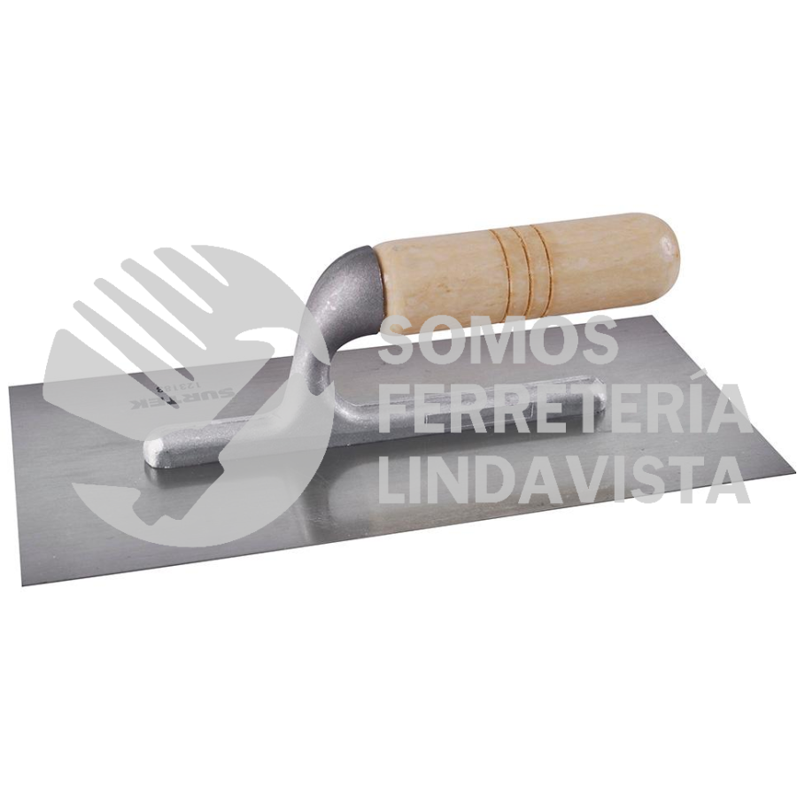 123183 LLANA LISA DE ACERO AL ALTO CARBON CON MANGO DE MADERA 11" X 5 ...