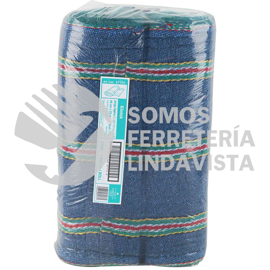 57101 JER-25AL ROLLO DE 25 M DE JERGA SARGA LIGERA AZUL KLINTEK ...