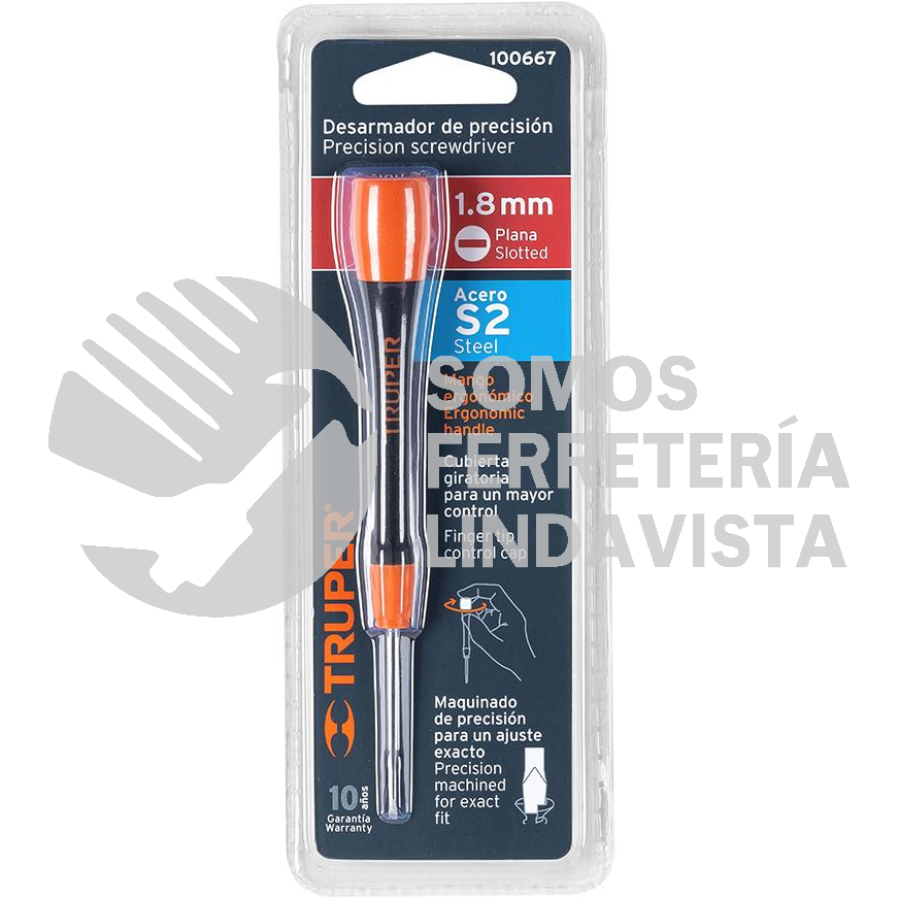 100667 JOY-P18 DESARMADOR DE PRECISION PLANO DE 1.8 MM MANGO ERGONOMICO ...