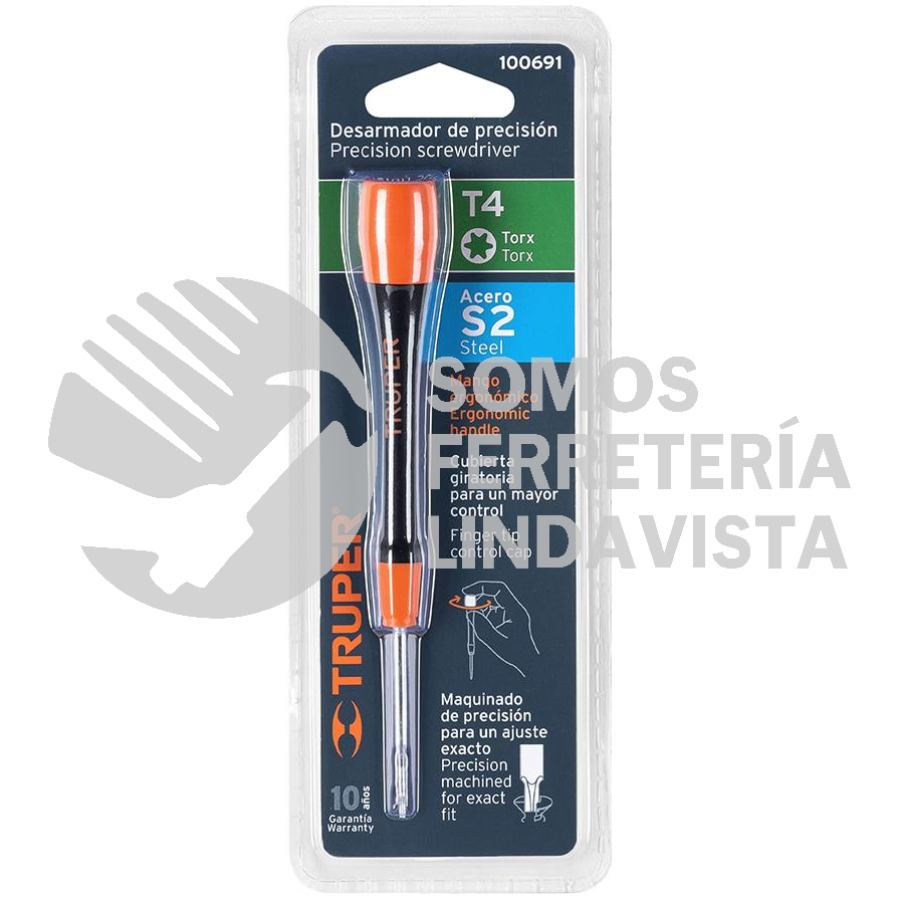 100691 JOY-T4 DESARMADOR DE PRECISION PUNTA TORX T4 MANGO ERGONOMICO ...
