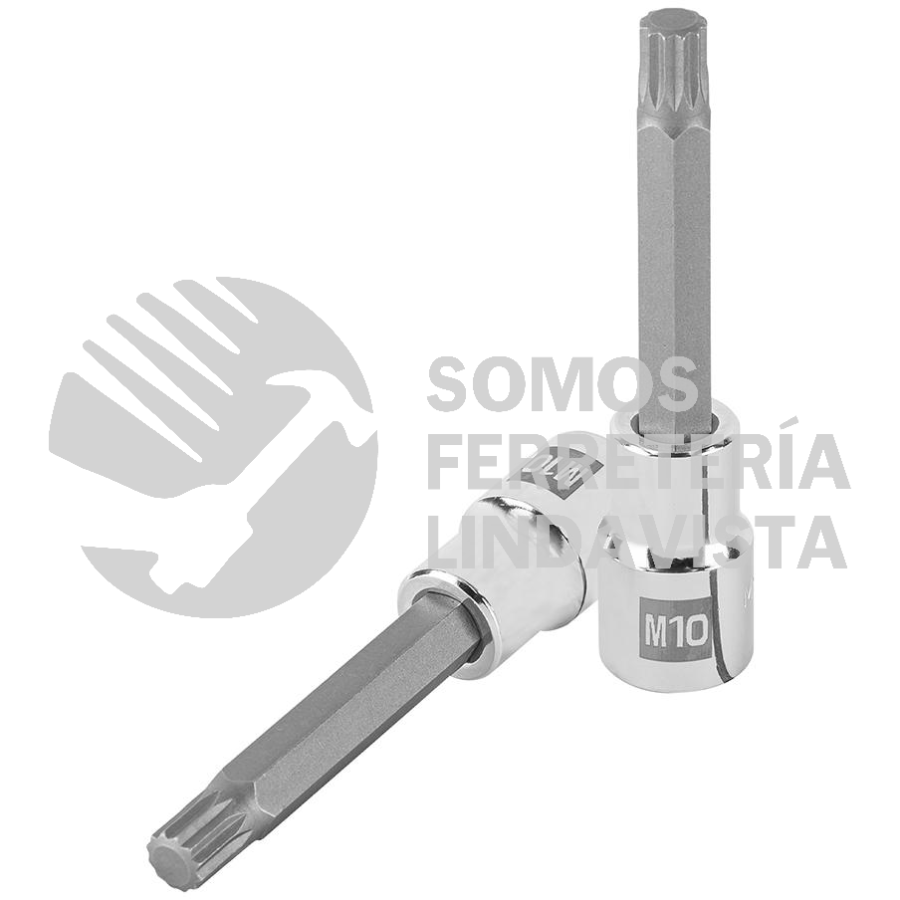 101301 D-1210-BL DADO PUNTA LARGA BRISTOL M10 CUADRO 1/2" TRUPER - Ferreteria Lindavista