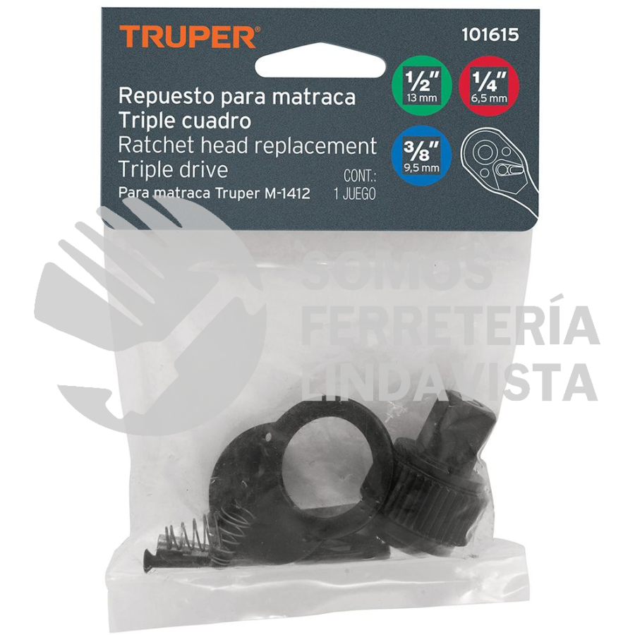101615 REP-M1412 KIT DE REFACCIONES PARA M-1412 TRUPER - Ferreteria ...