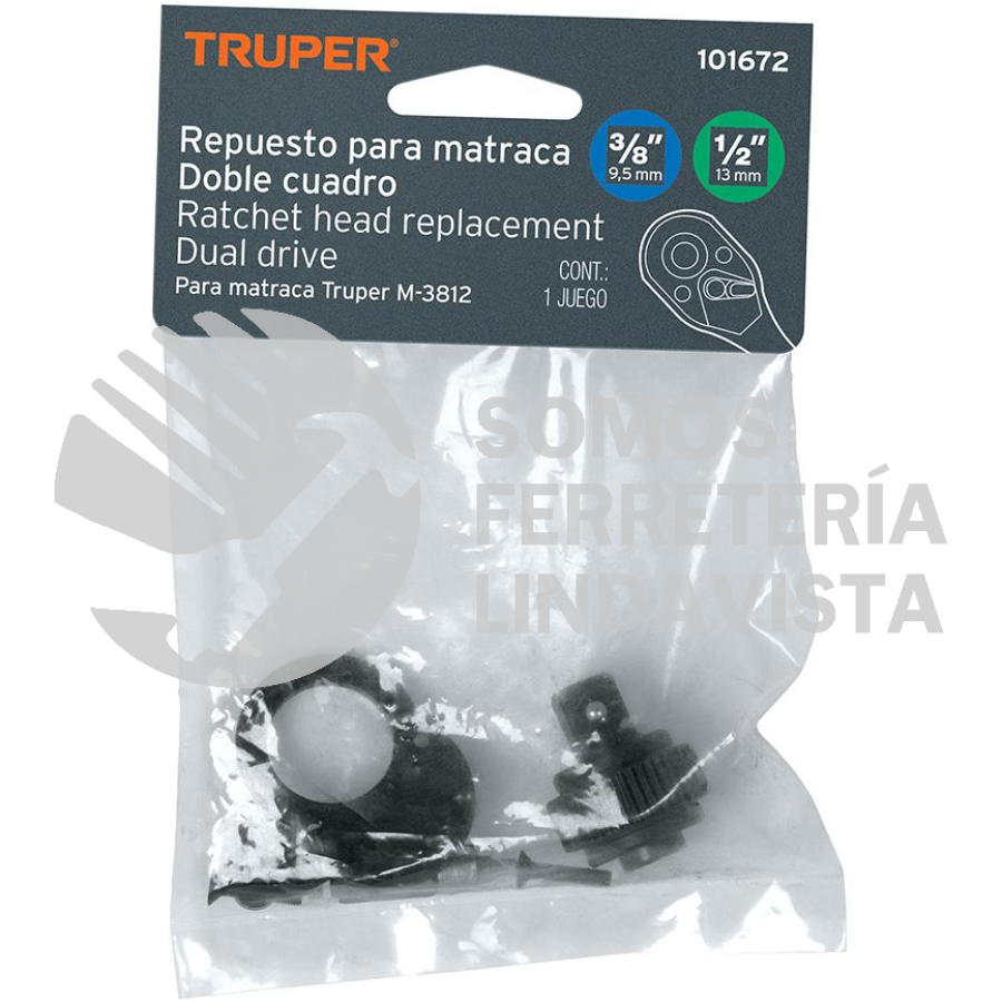 101672 REP-M3812 KIT DE REFACCIONES PARA M-3812 TRUPER - Ferreteria ...