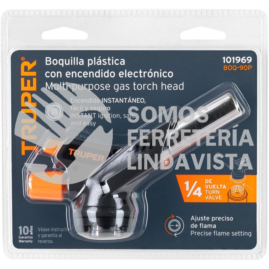 101969 BOQ-90P BOQUILLA PLASTICA CON ENC ELECTRONICO P/LATA DE 1/4 ...