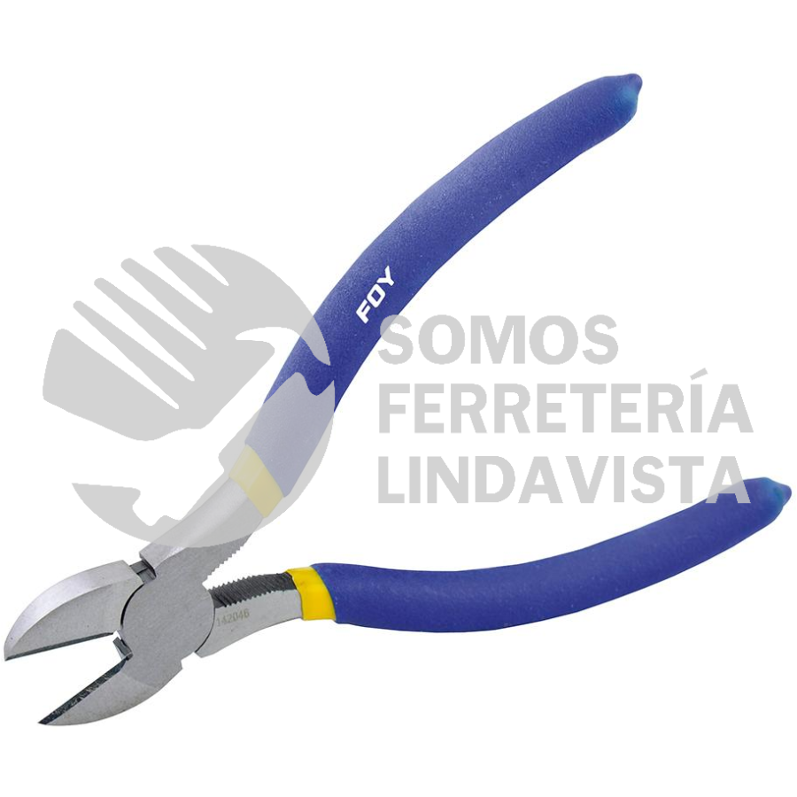 142046 PINZA CON MANGO CON DOBLE PLASTISOL PARA ELECTRICISTA DE 6", CORTE DIAGONAL FOY ...