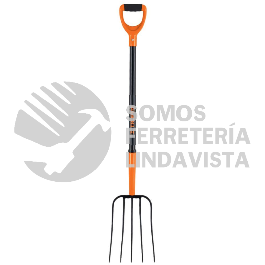 102114 BPJ-5MC BIELDO PARA PAJA 5 DIENTES MANGO DE ACERO 37" PUÑO "D ...