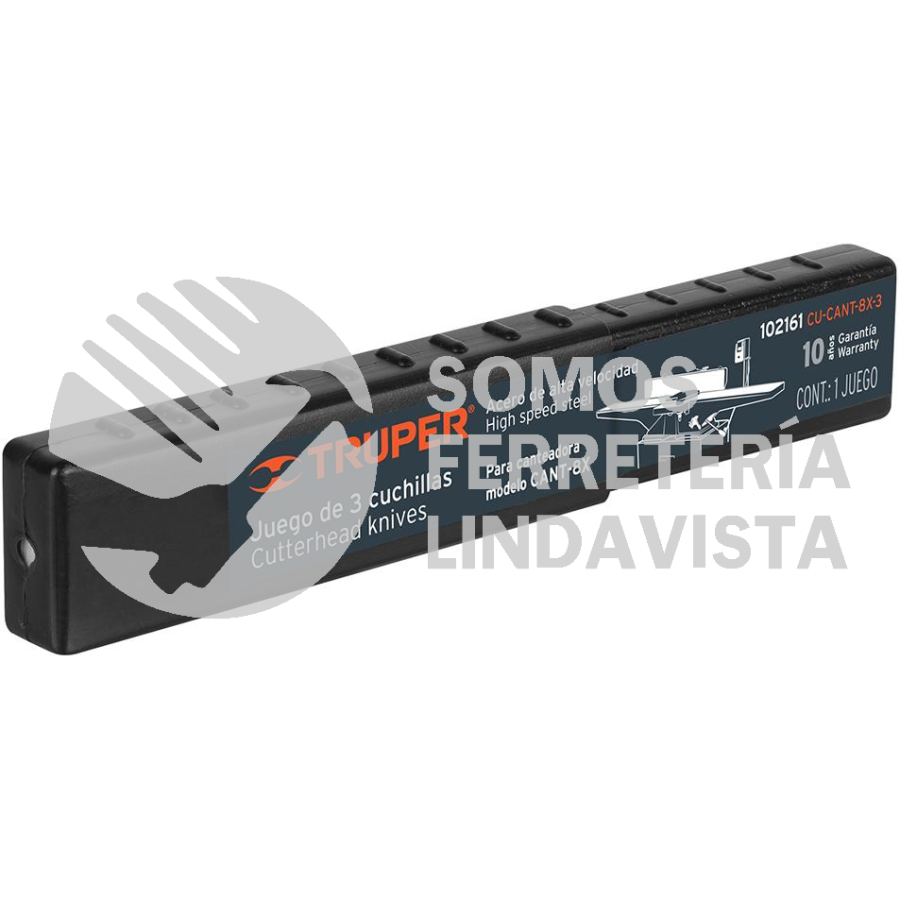 102161 CU-CANT-8X-3 CAJA CON 3 CUCHILLAS PARA CANTEADORA CANT-8X TRUPER ...