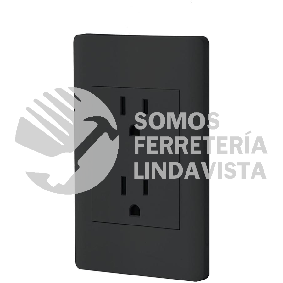 47902 CODO-LN PLACA ARMADA NEGRA CONTACTO DUPLEX 3 MODULOS LISBOA ...