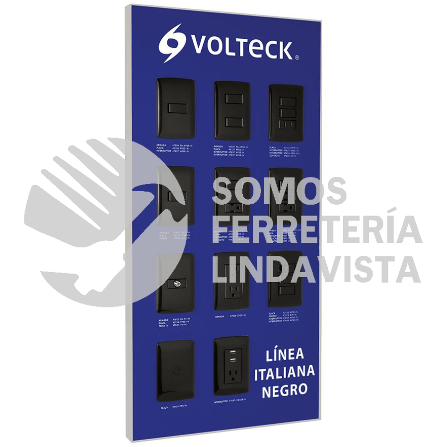 57062 EX-LIN-VK EXHIBIDOR LINEA ITALIANA NEGRO VOLTECK - Ferreteria ...