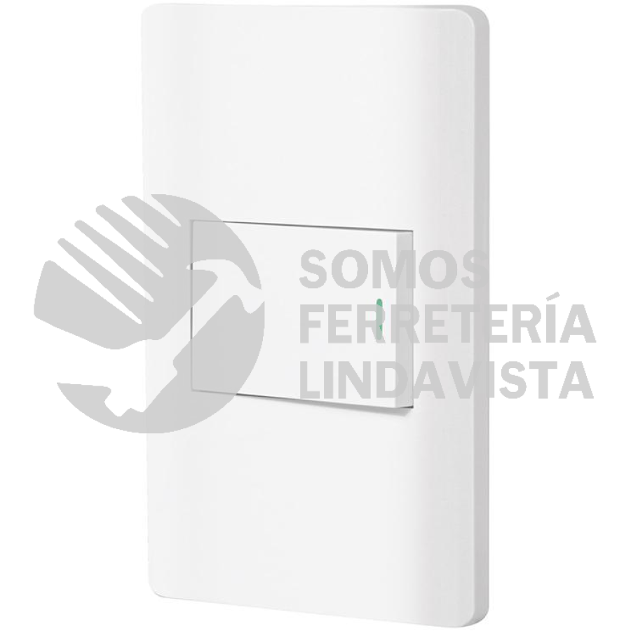 47958 PA-APSE15-LB PLACA ARMADA BLANCA 1 INTERRUPTOR 1.5 MODULOS LISBOA ...