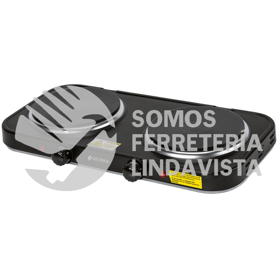 47553 PAEL-2CDN PARRILLA ELECTRICA DOBLE QUEMADOR TIPO DISCO NEGRA ...