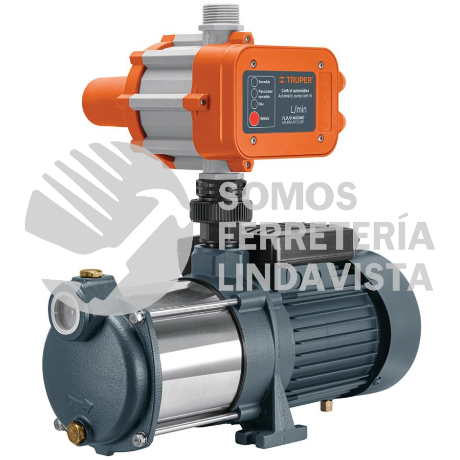 102384 PREM-1/2 BOMBA PRESURIZADORA MULTIETAPAS 1/2 HP TRUPER - Ferreteria Lindavista