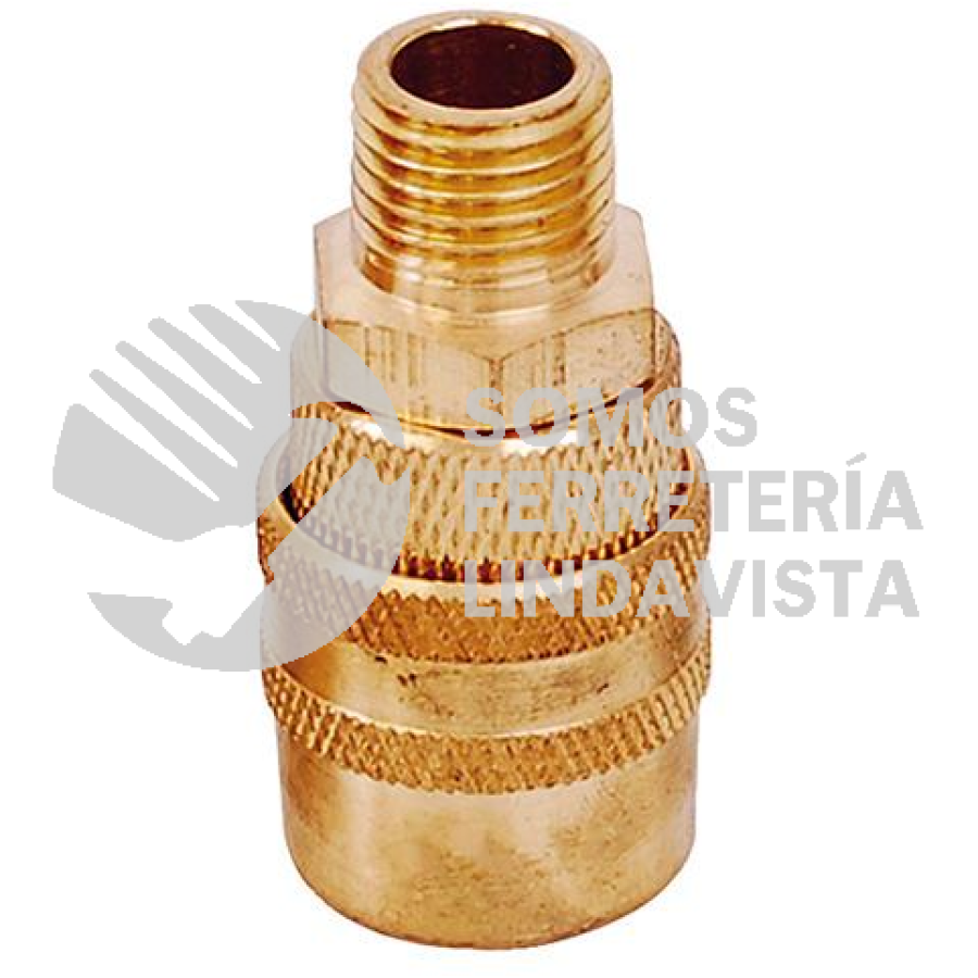 108124 COPLE DE BRONCE DE CONEXION RAPIDA 1/4" NPT, MACHO SURTEK ...