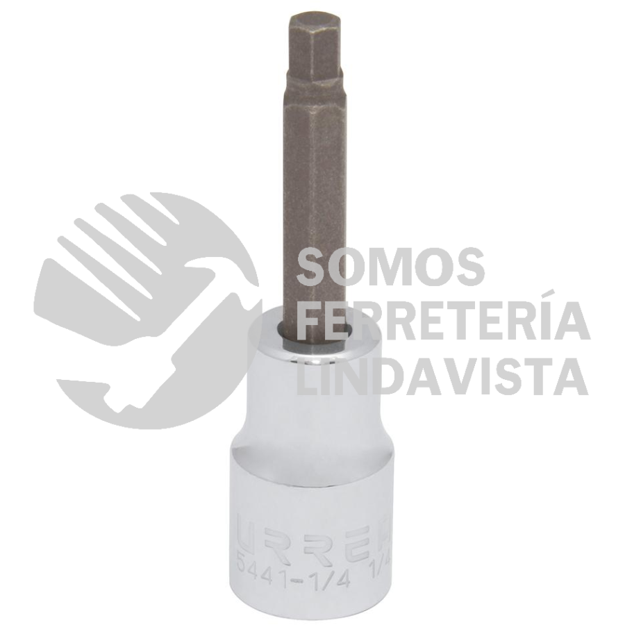 5441-1/4 DADO CON PUNTA HEXAGONAL CUADRO DE 1/2", 6 PUNTAS, EN PULGADAS, 1/4" URREA - Ferreteria ...