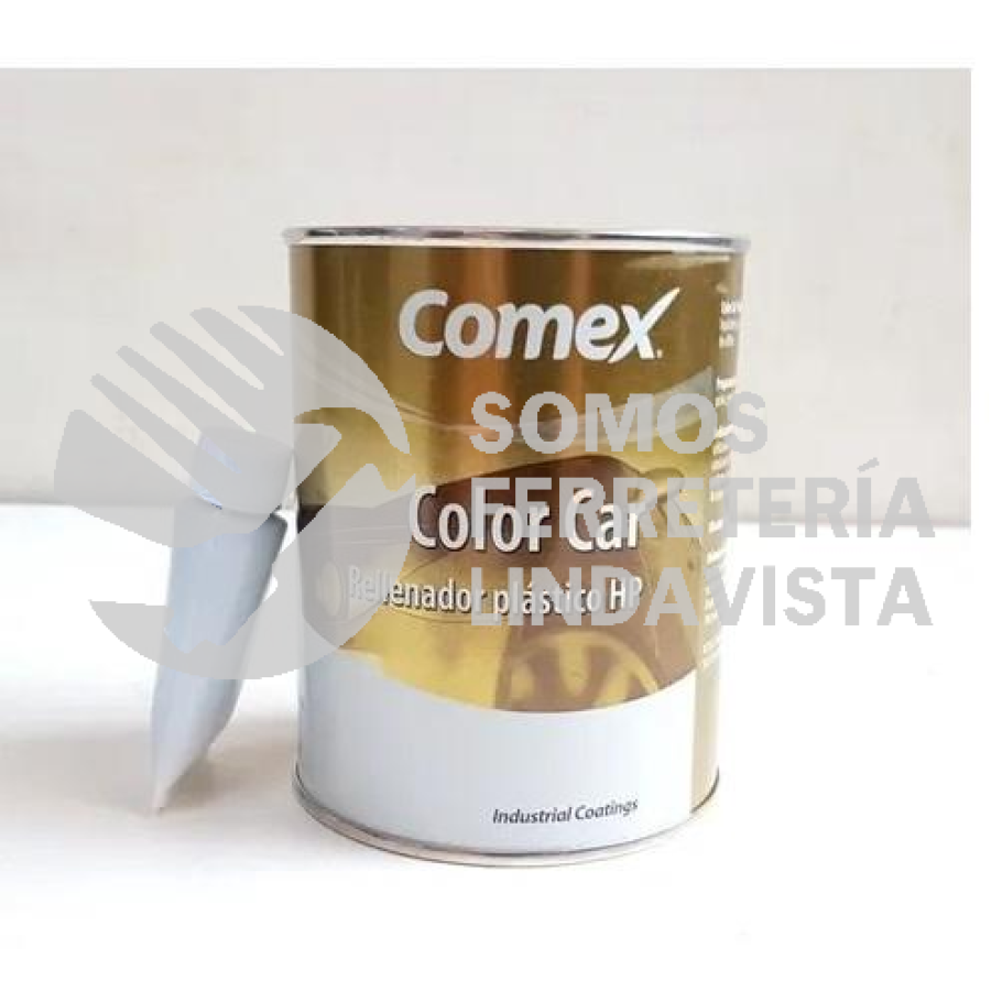 96584 RELLENADOR PLASTICO COLOR CAR COLOR GRIS 1LT COMEX