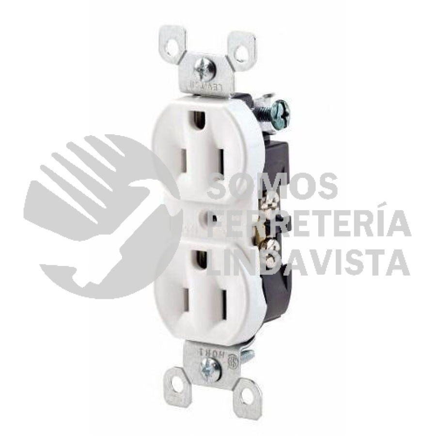 5320-WCP CONTACTO DUPLEX ATERRIZADO BLANCO 15A 125V LEVITON